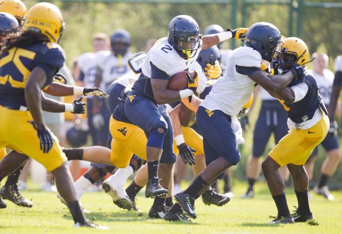 Practice update: Intensity surges during full-contact drills - WV MetroNews
