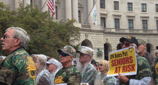 Mine workers protest at U.S. EPA - WV MetroNews