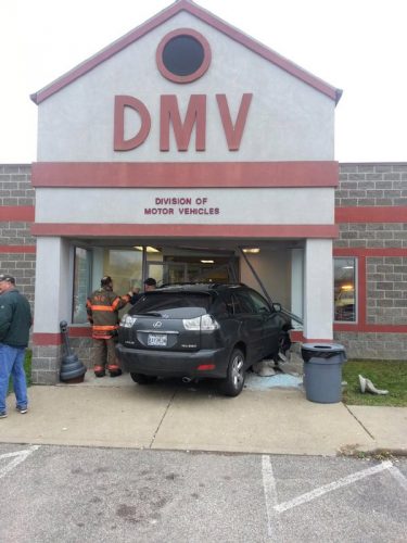 Moundsville DMV regional office damaged after driver hits the gas ...