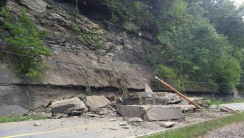 Route 10 closed following rock slide - WV MetroNews