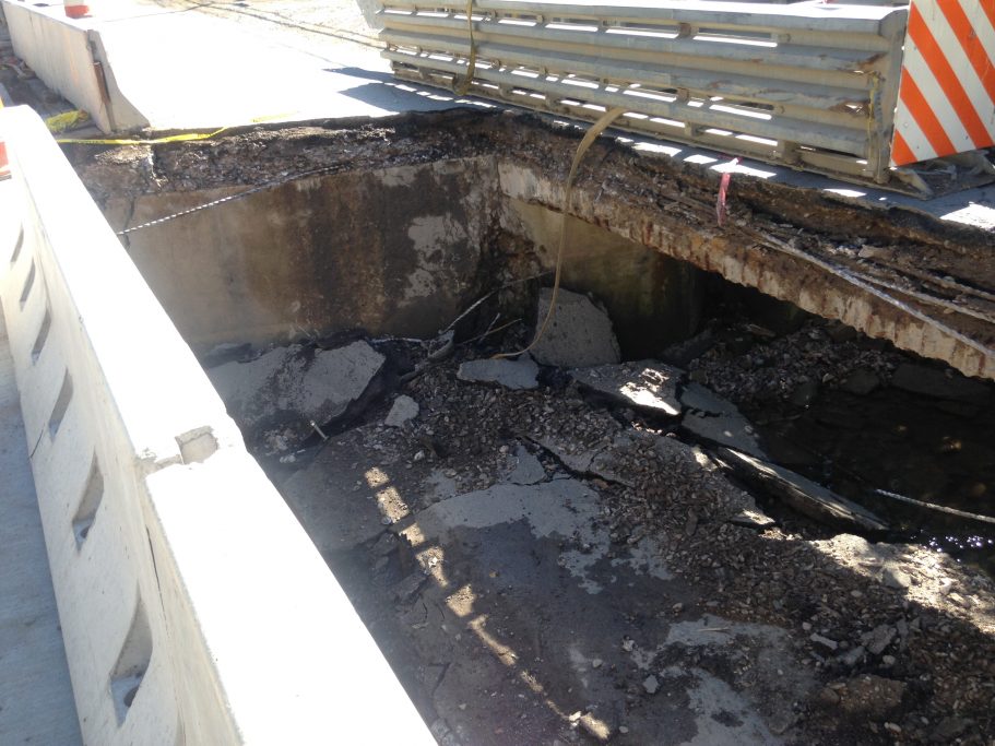 Bridge deck collapse in Harrison County - WV MetroNews