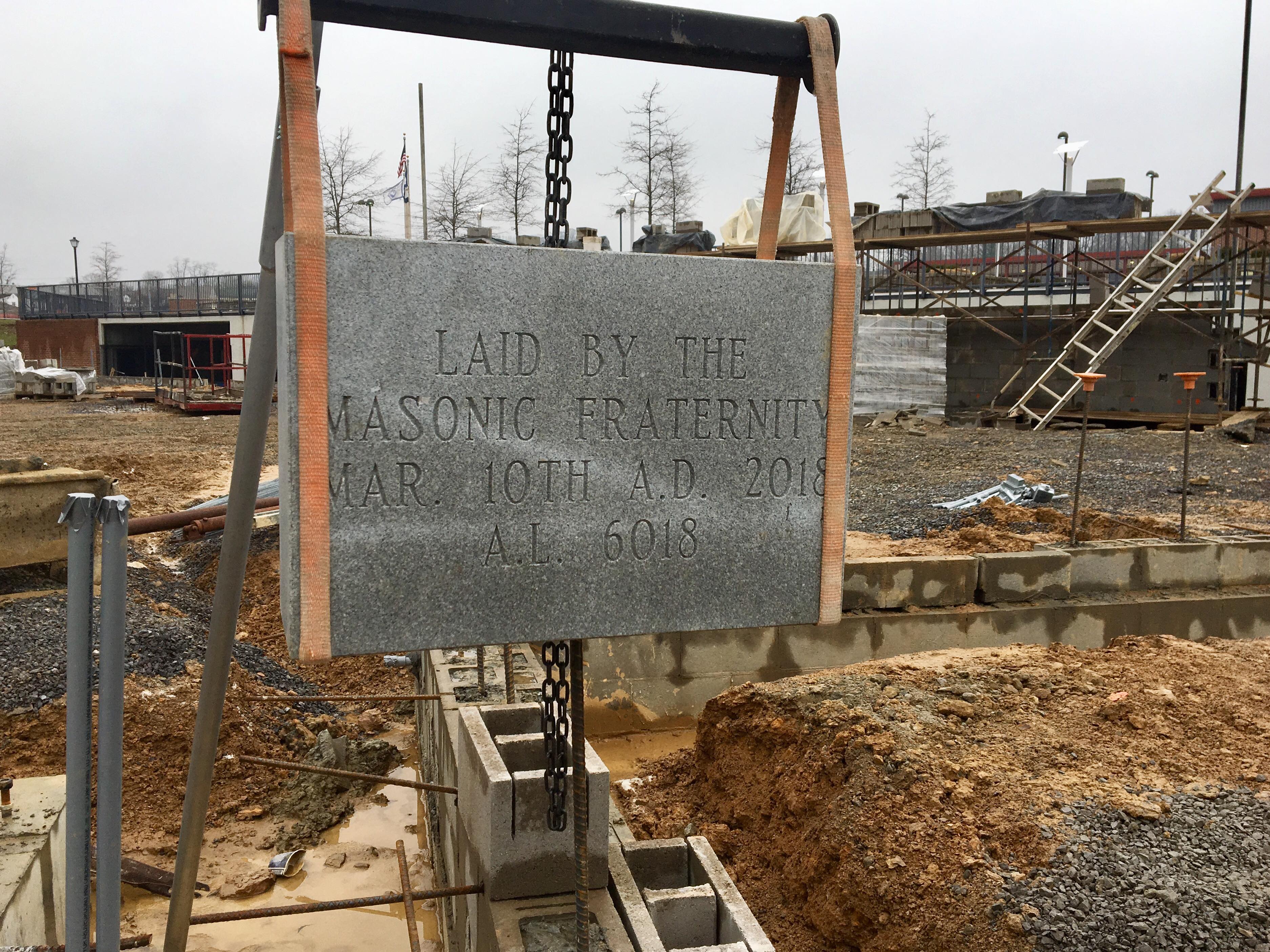 Masonic cornerstone laid at new Beckley Police HQ - WV MetroNews