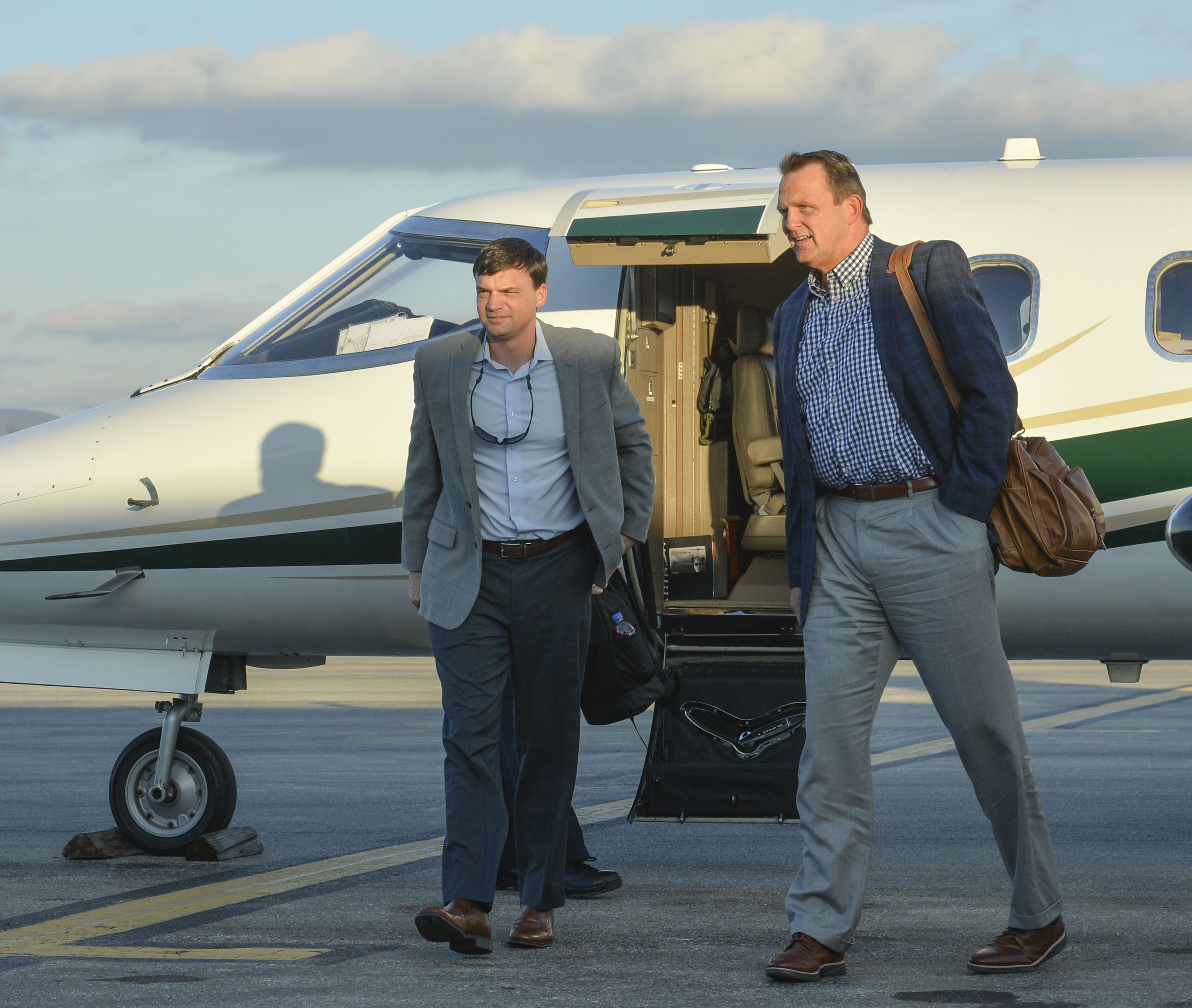 Neal Brown's first touchdown at WVU: Coach arrives on campus - WV MetroNews