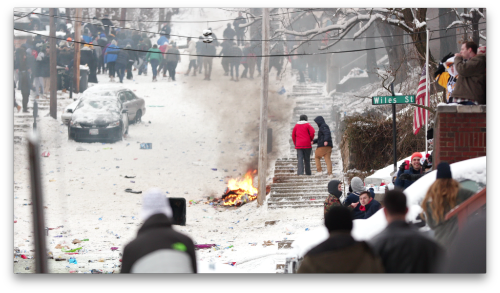 WVU responds after police disperse crowd in 'riot conditions' near ...