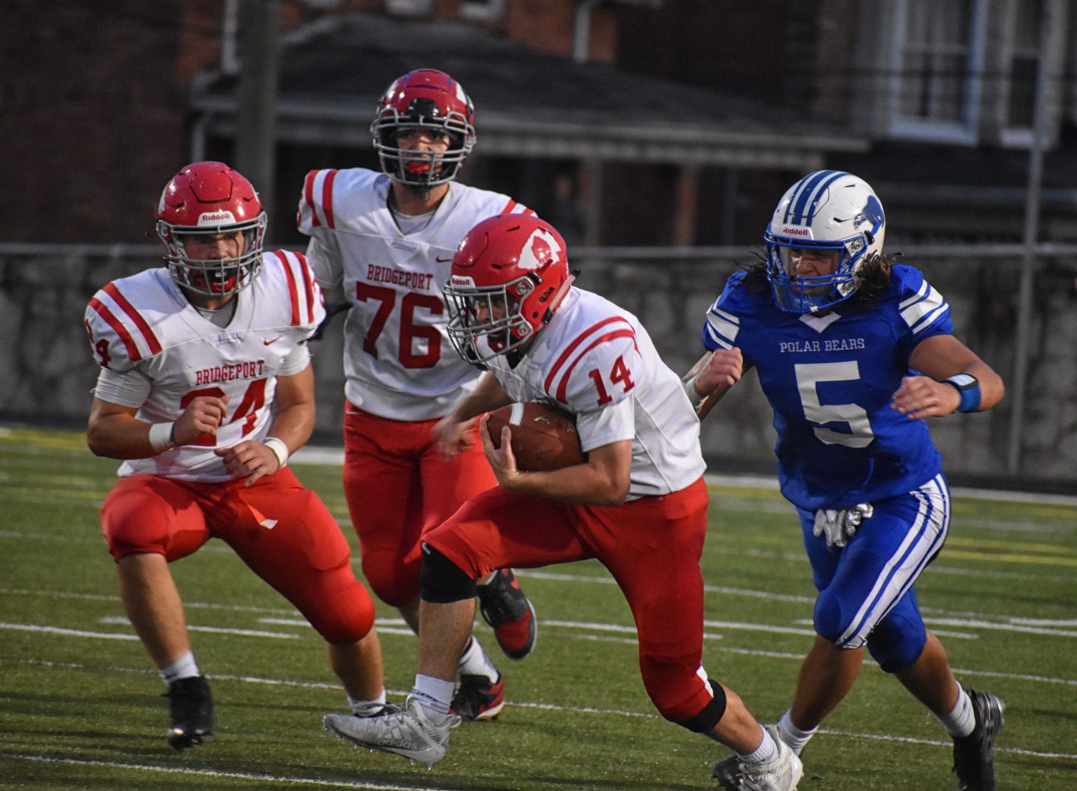New Bridgeport offense clicks against Fairmont Senior in 44-33 win - WV ...