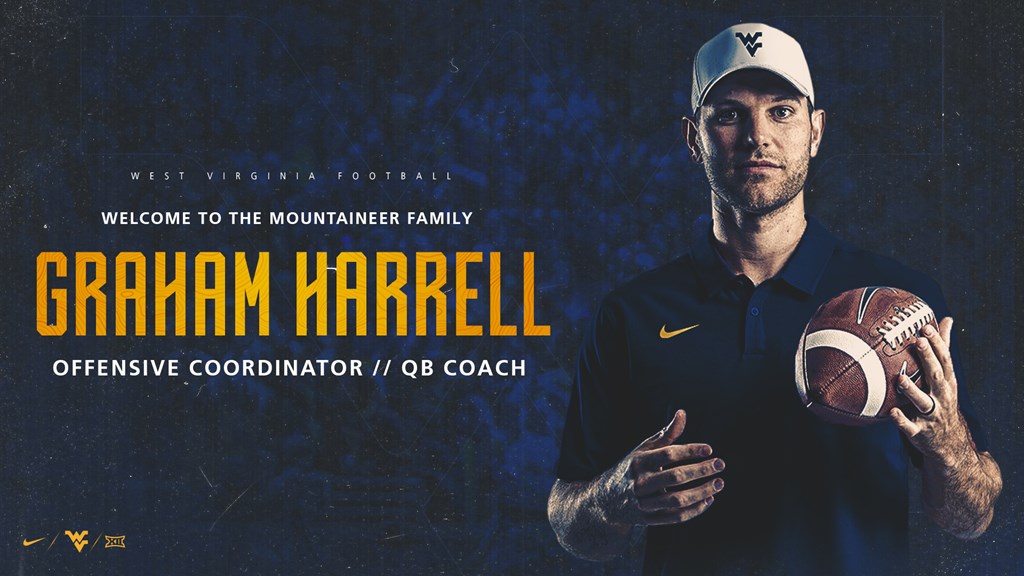 WVU hires Graham Harrell as offensive coordinator, quarterbacks coach ...