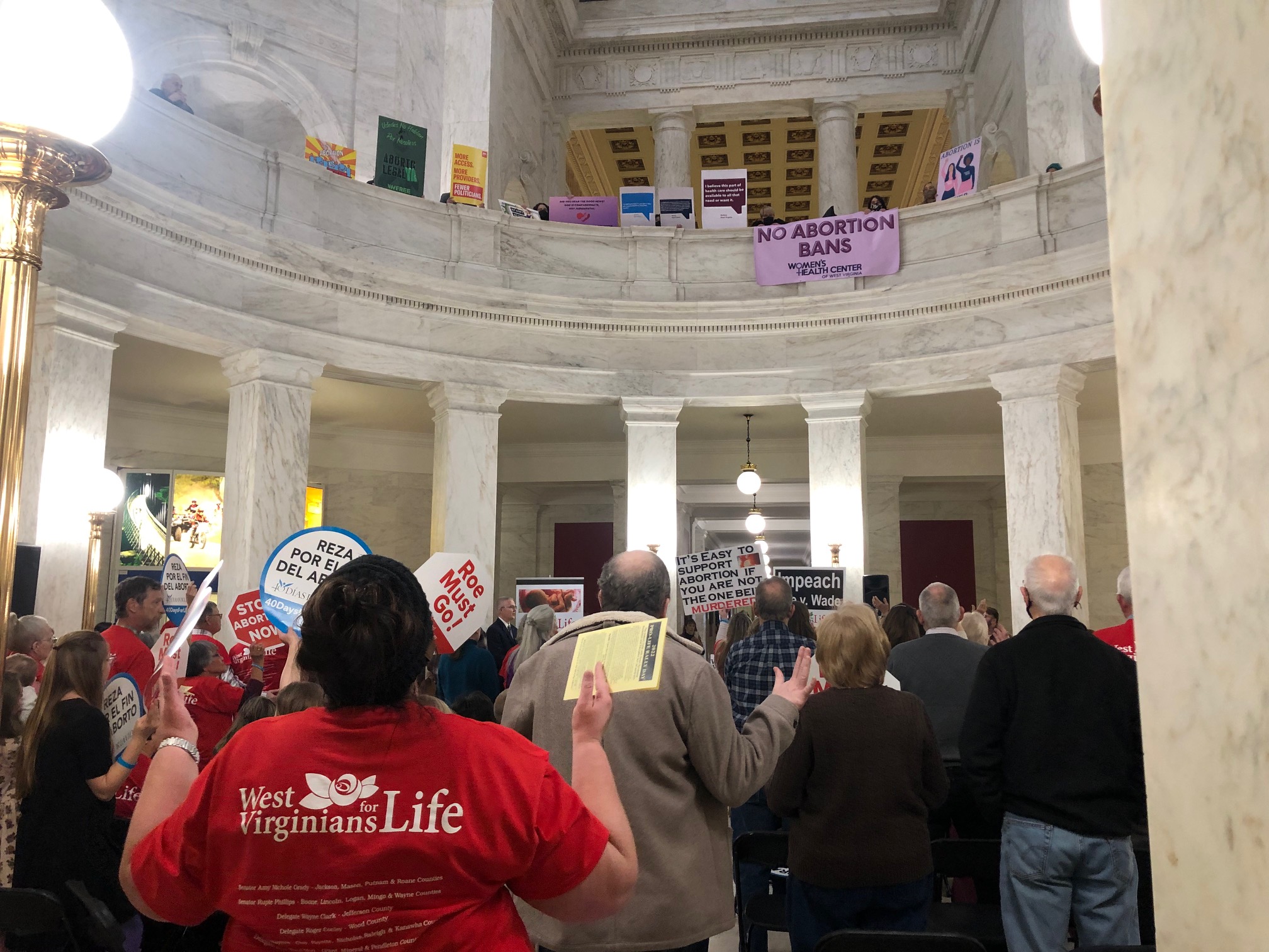 Pro-life, pro-choice groups hold rallies at state Capitol Monday - WV ...