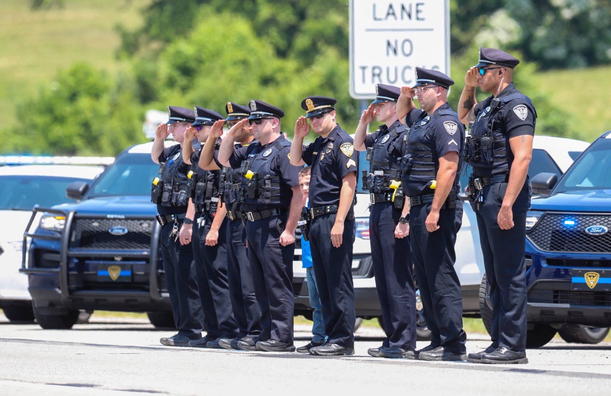 Police salute fallen trooper as he continues to give after death - WV ...