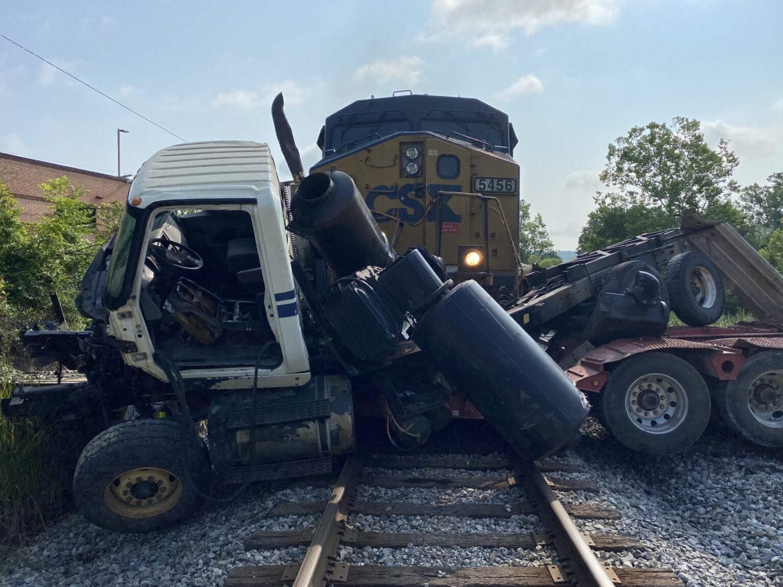 Train strikes semi at railroad crossing in Hurricane - WV MetroNews