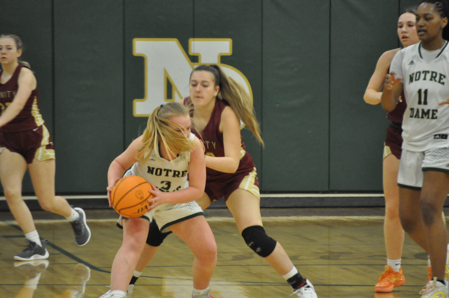 Trinity takes control in second half to handle Notre Dame, 67-34 - WV ...