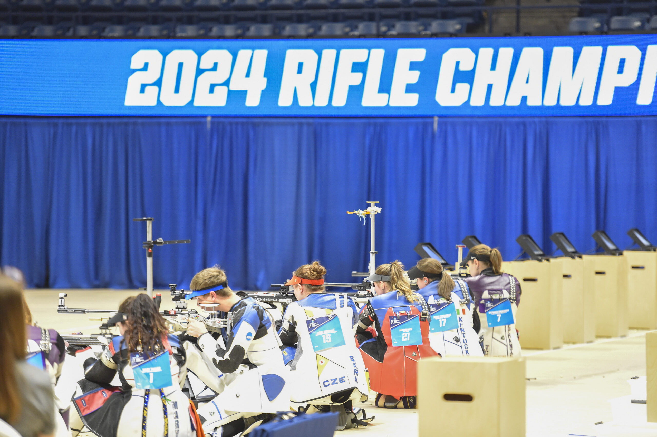 Tucker wins smallbore; WVU rifle team leads after opening day of NCAA ...
