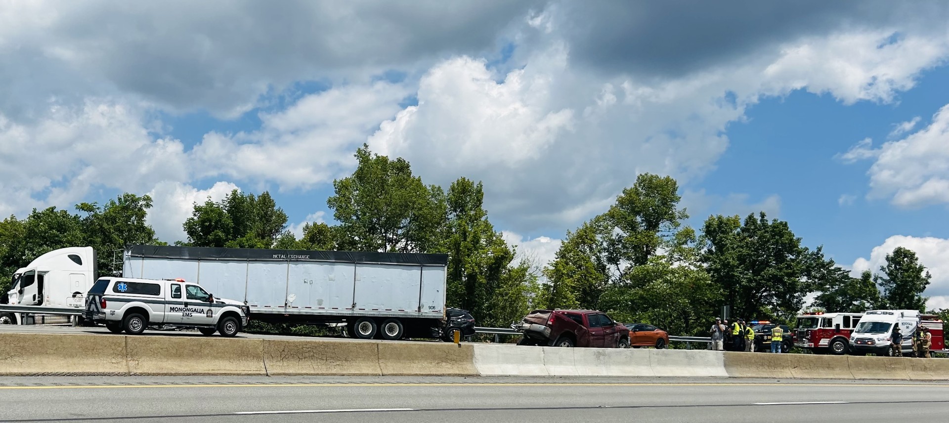 Tractor-trailer, 7 vehicles involved in Interstate 68 crash near ...