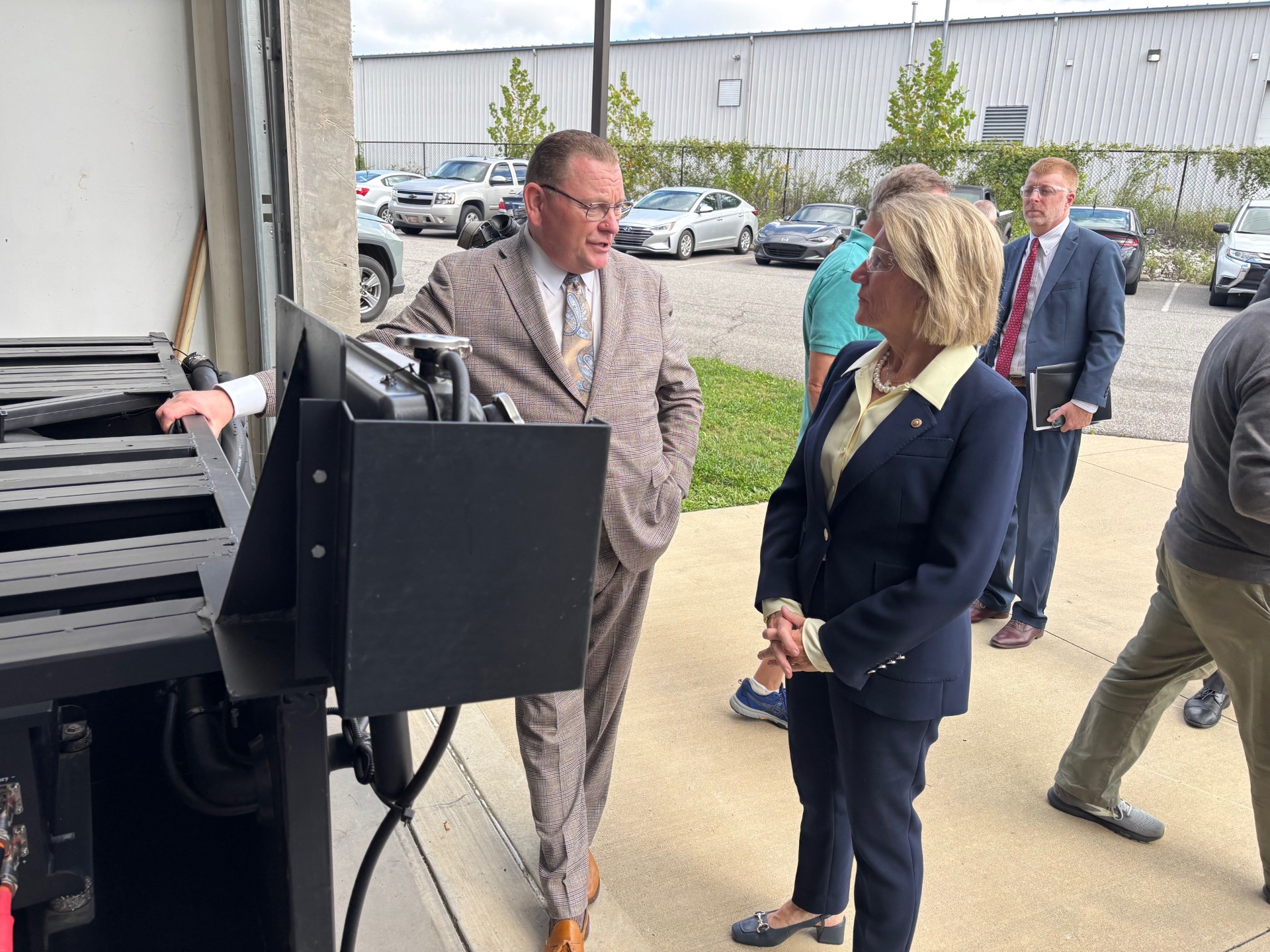 Senator Shelley Moore Capito tours GreenPower Motor's facility, gives ...